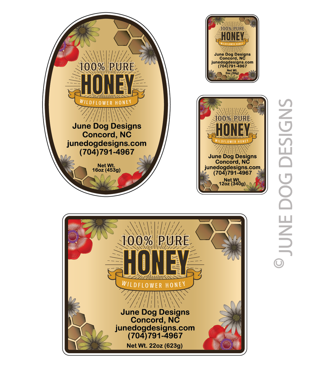 Honey Labels – June Dog Designs